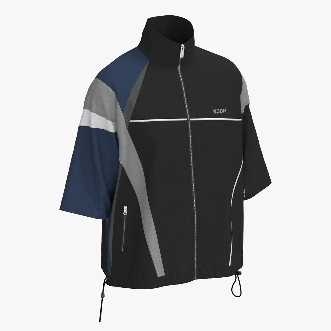 3D Men Nylon Jacket Model - TurboSquid 2252040