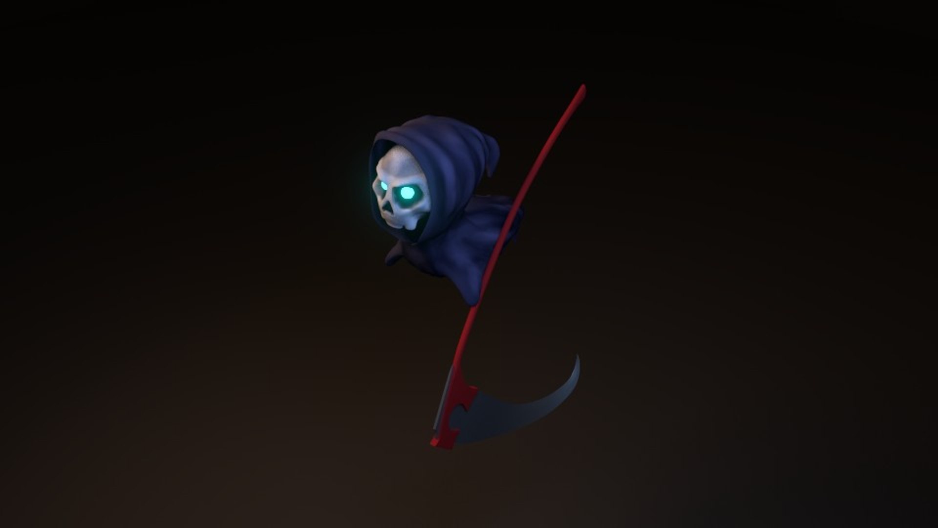 3d Character Flying Reaper