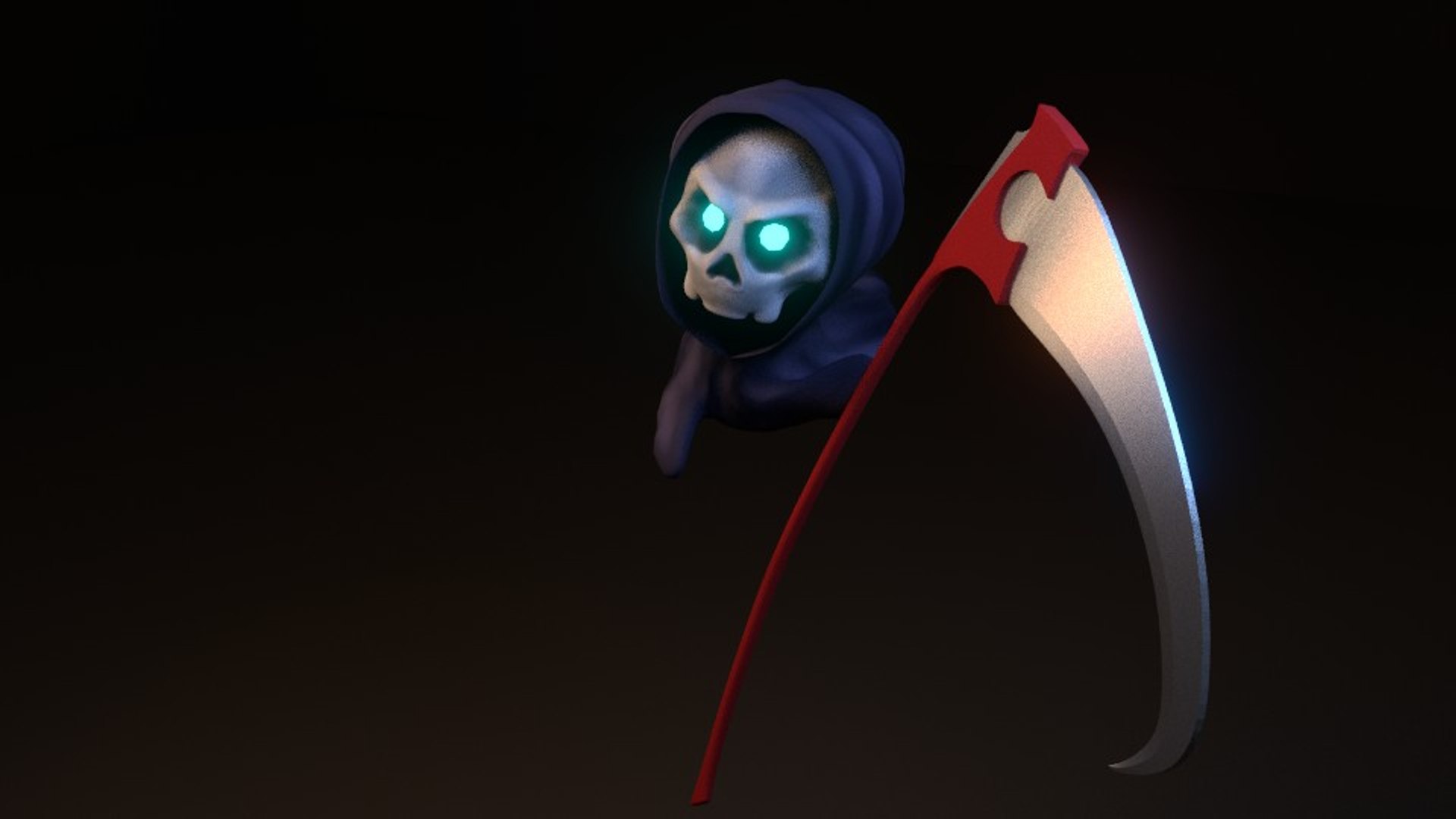 3d Character Flying Reaper