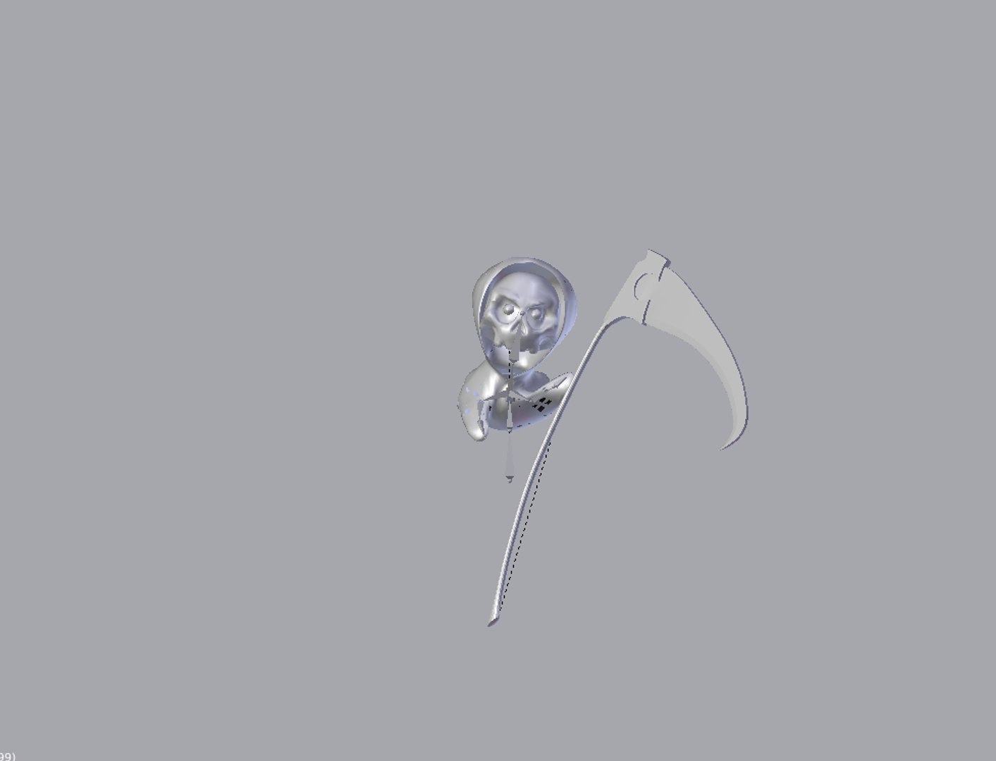 3d Character Flying Reaper