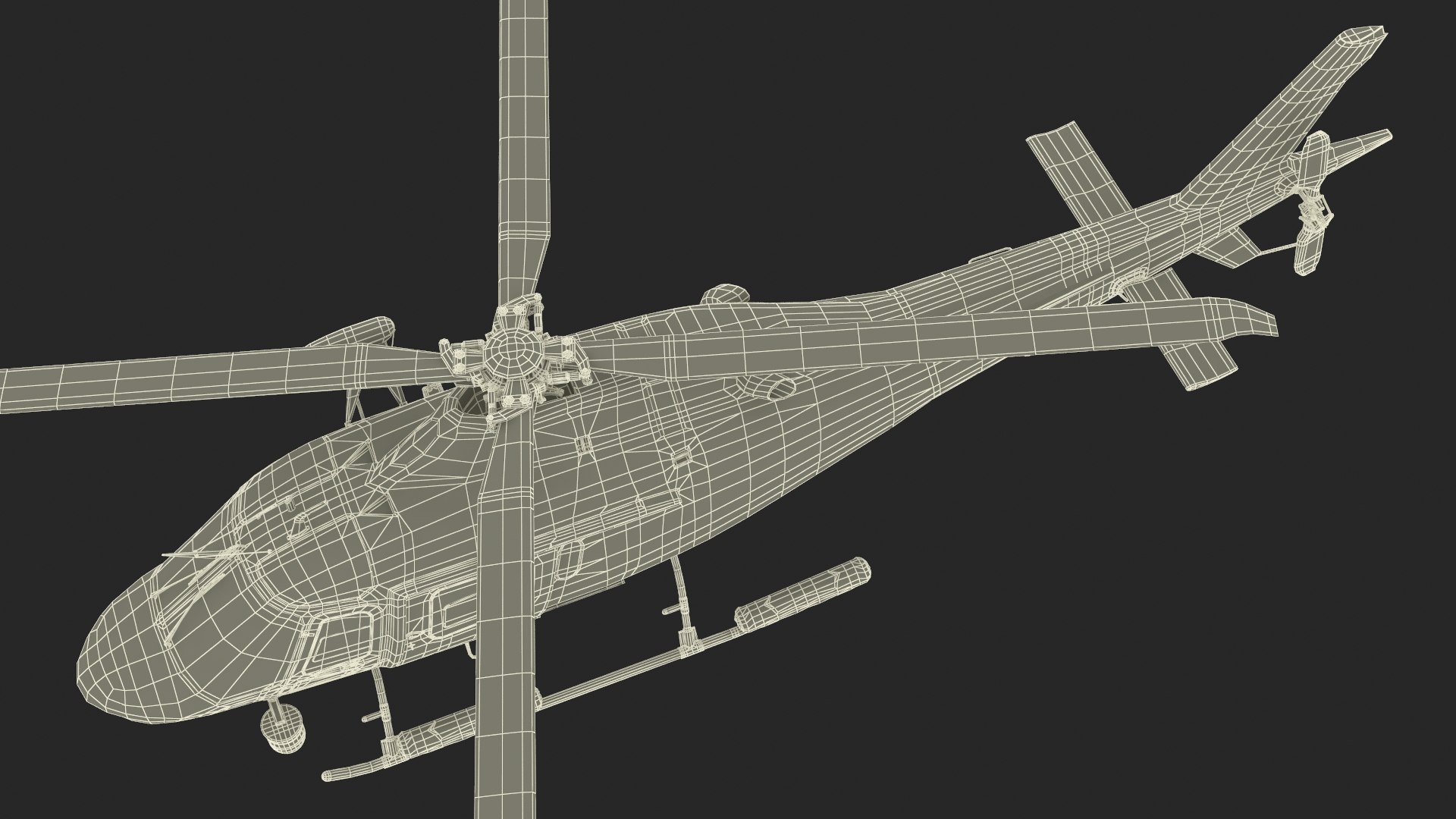 Police Helicopter AgustaWestland AW119 Koala Simplified 3D Model ...