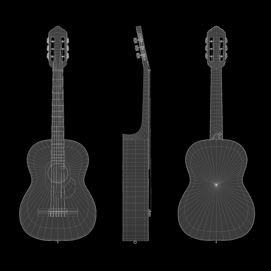 guitar string 3d model