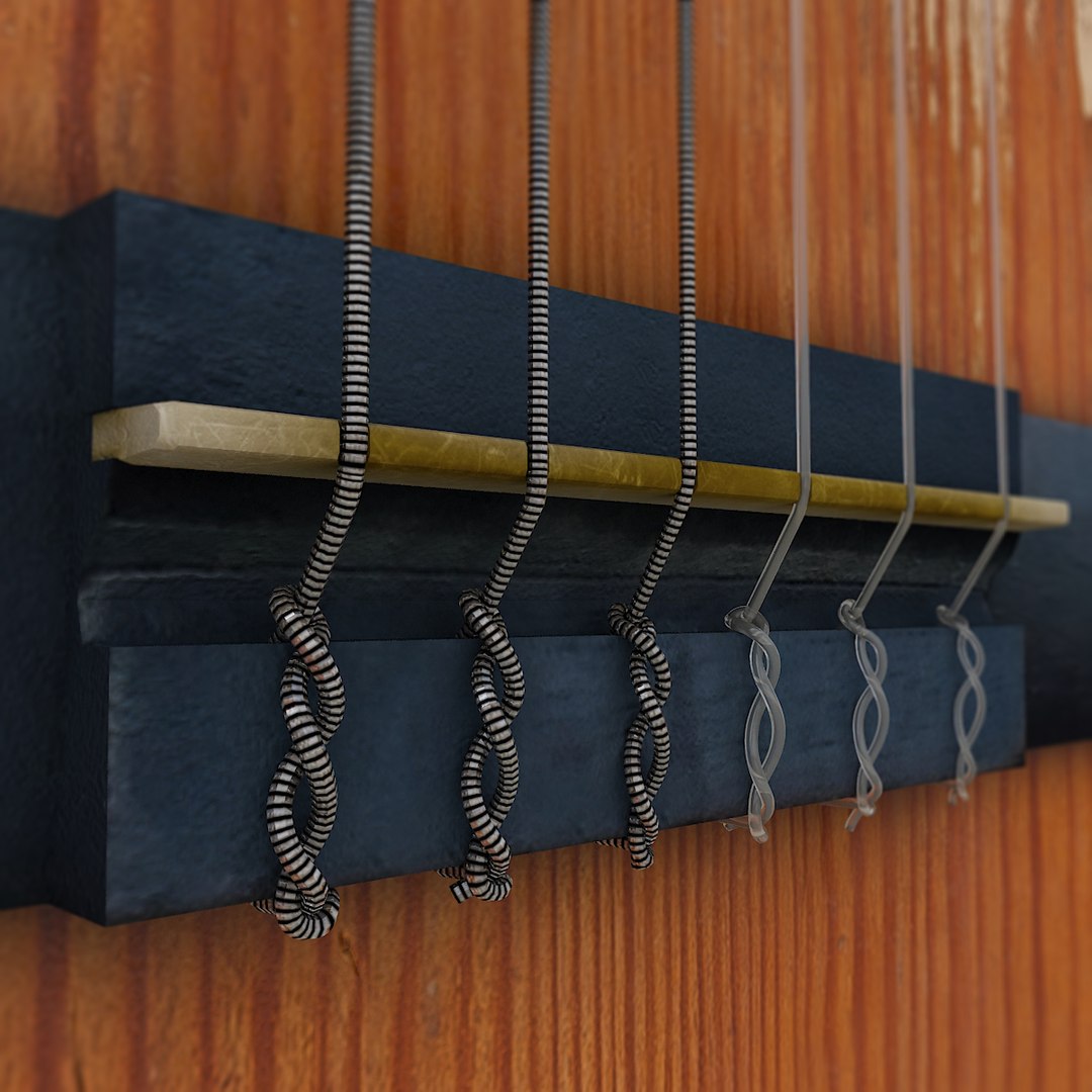 guitar string 3d model