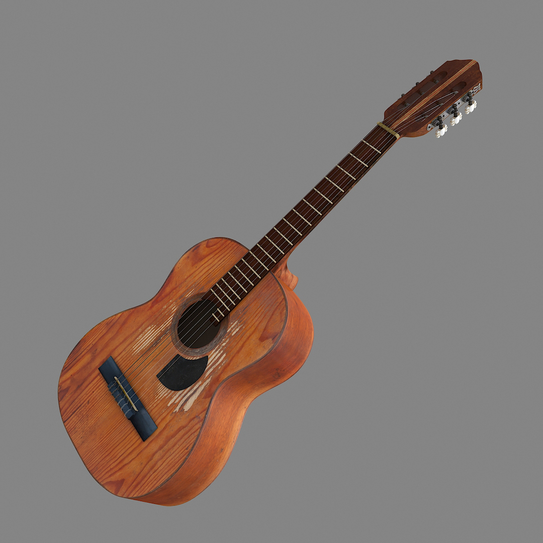 guitar string 3d model