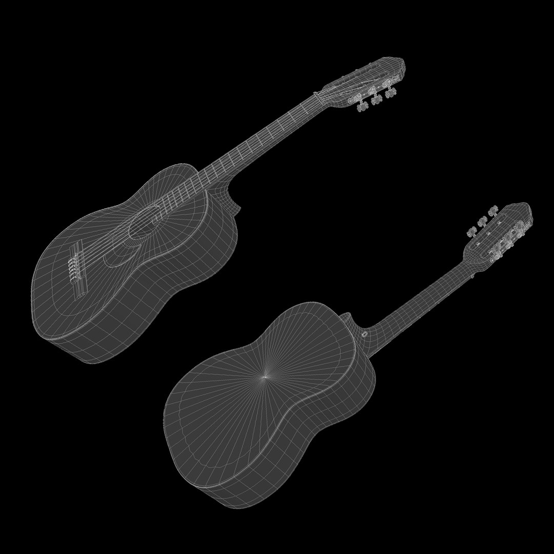 guitar string 3d model