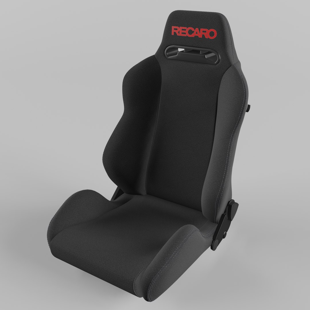 3D Model RECARO Speed Logo Red Seat - TurboSquid 1773159