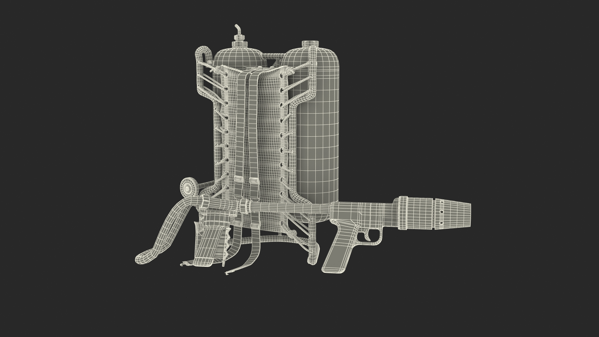 3D Model M2 Flamethrower Backpack Rigged - TurboSquid 2182959
