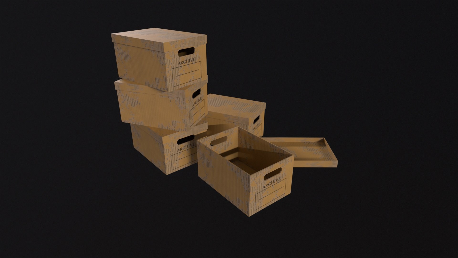Archive Box 3D Model - TurboSquid 2157196
