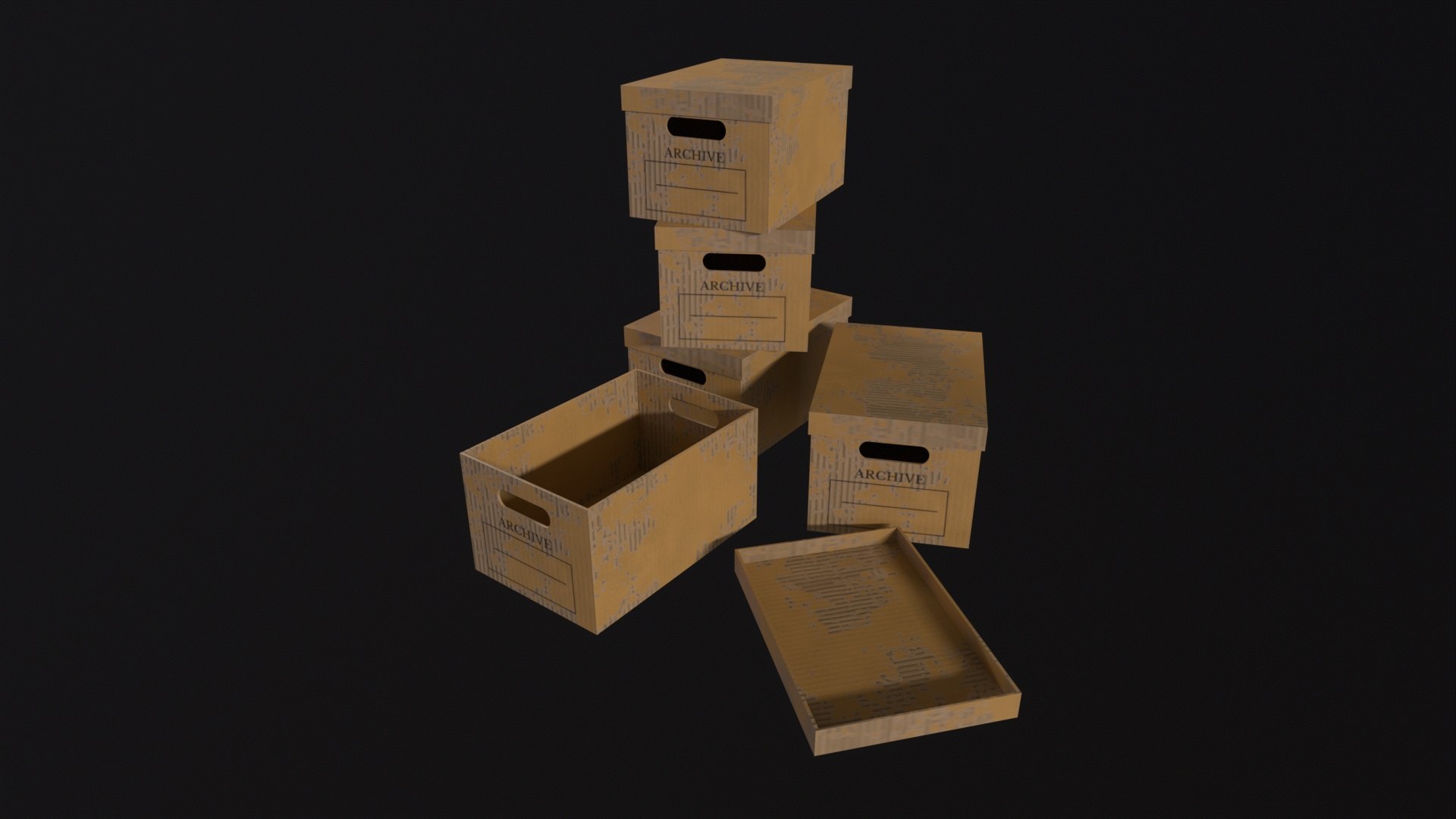 Archive Box 3D Model - TurboSquid 2157196
