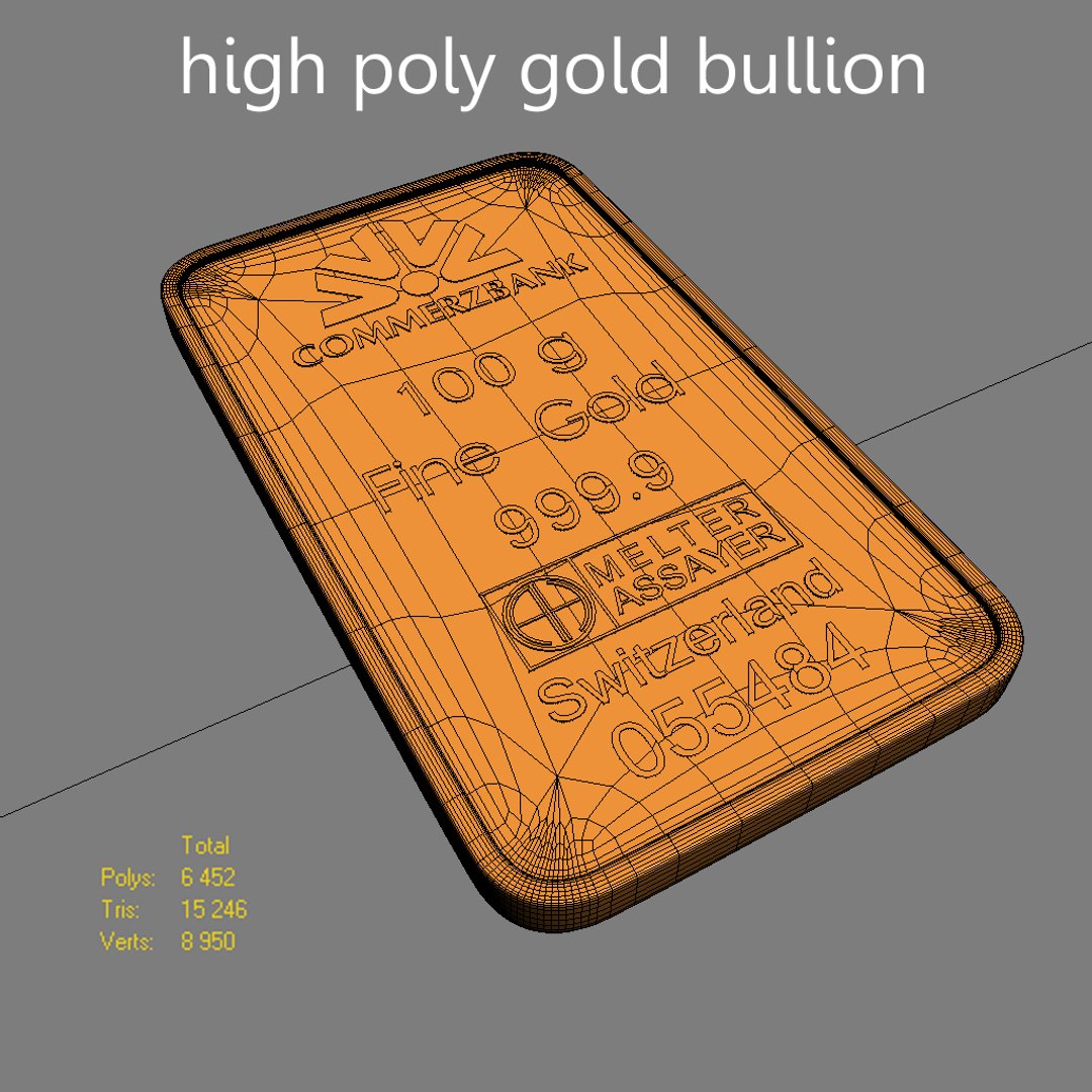 3d Model Bullion