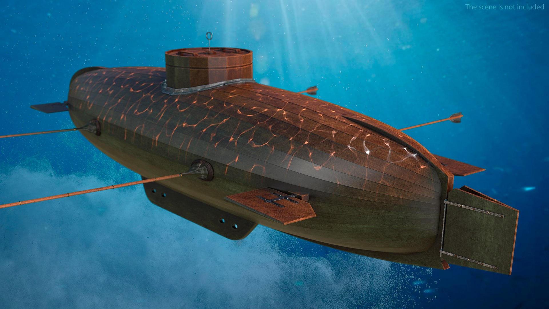Realistic Model Of Drebbel Submarine 3D Model - TurboSquid 2230658