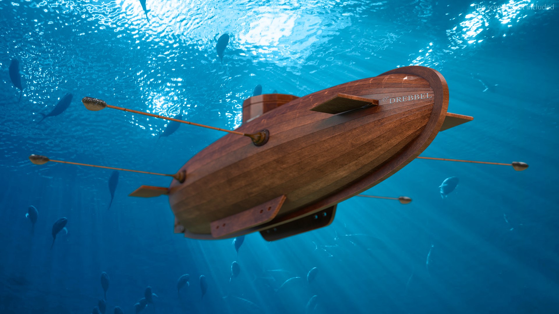 Realistic Model Of Drebbel Submarine 3D Model - TurboSquid 2230658