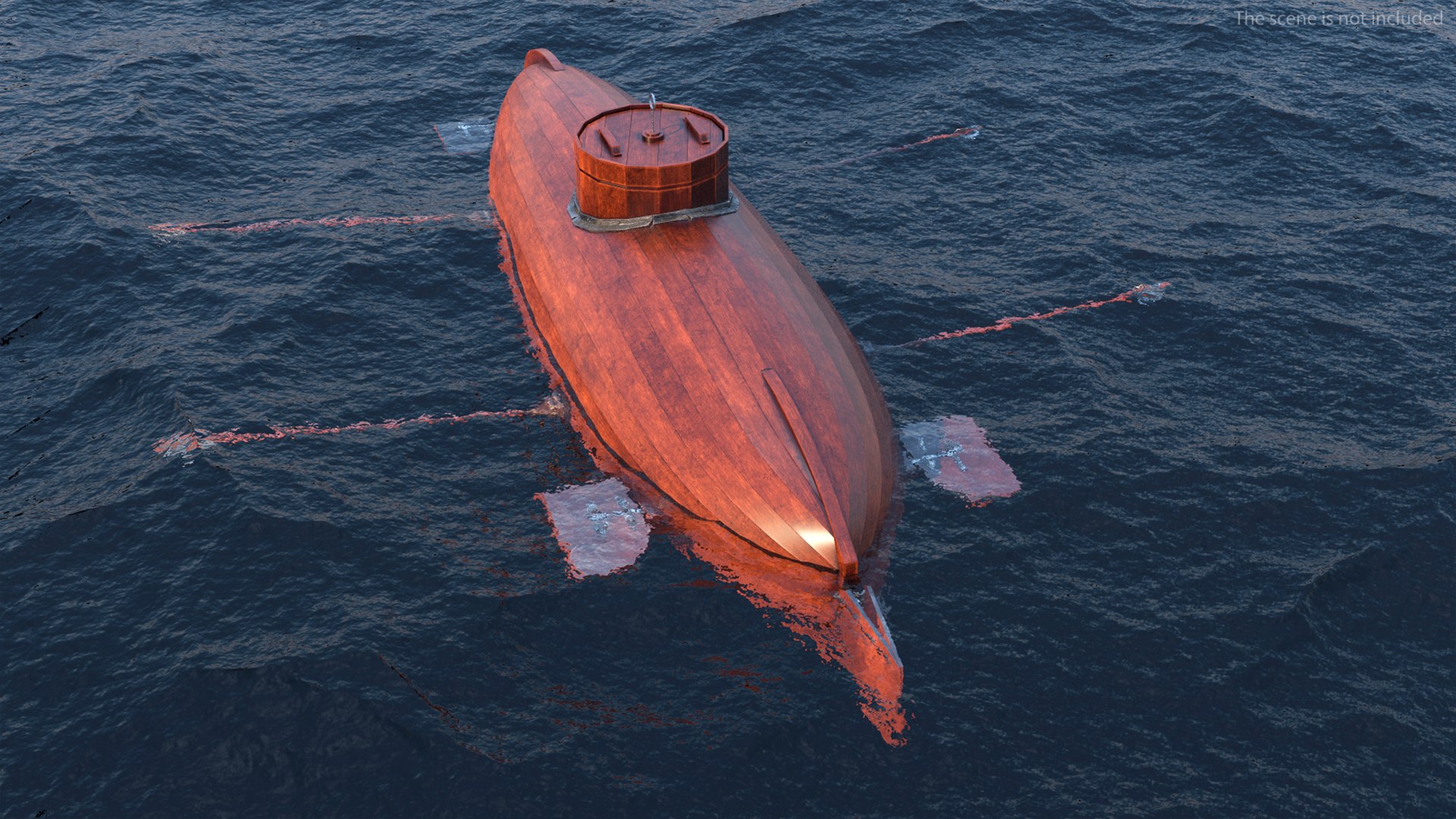 Realistic Model Of Drebbel Submarine 3D Model - TurboSquid 2230658