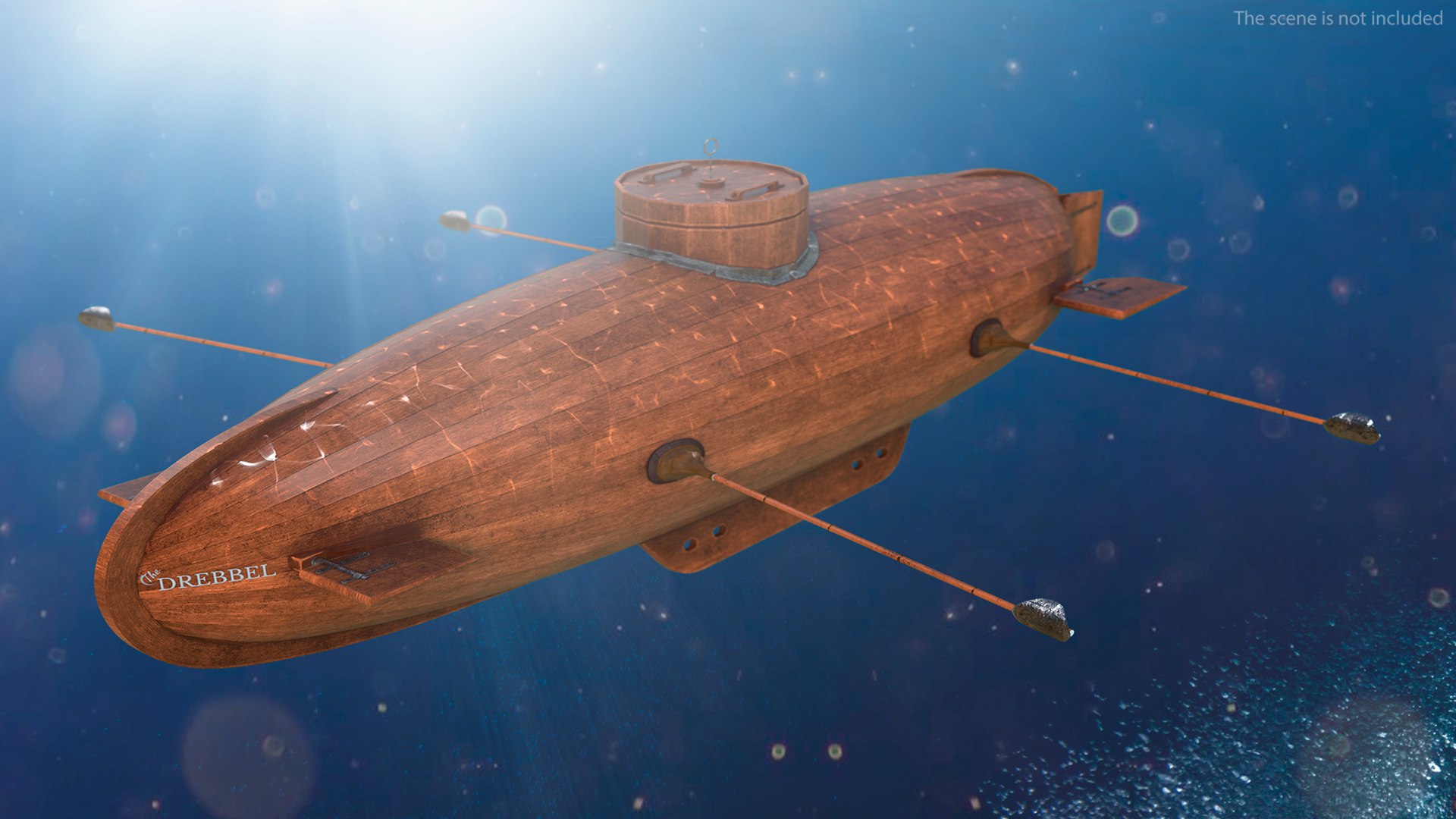 Realistic Model Of Drebbel Submarine 3D Model - TurboSquid 2230658