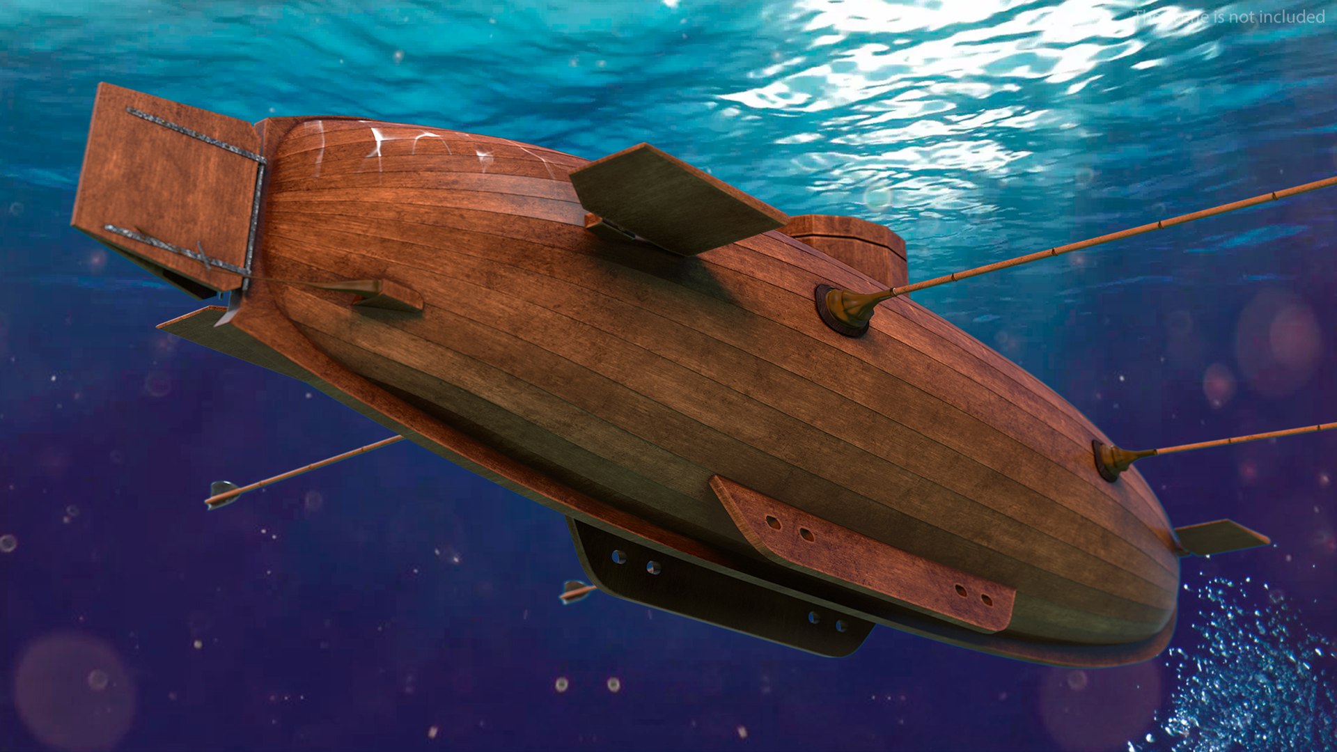 Realistic Model Of Drebbel Submarine 3D Model - TurboSquid 2230658