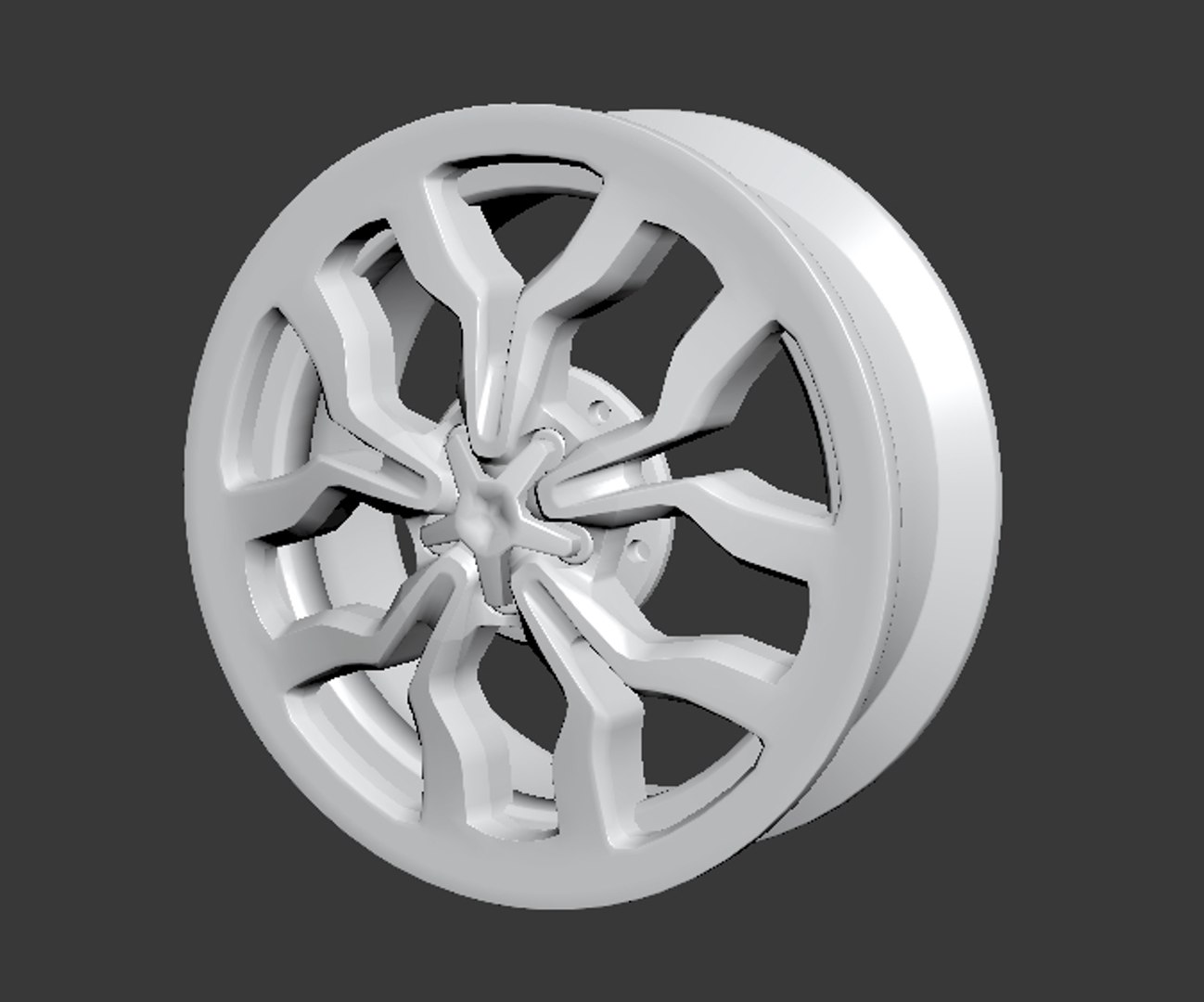 racing car rim 3d model