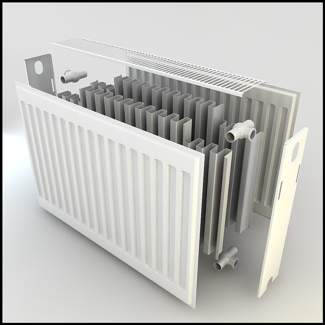 extremely radiator details solid 3d model