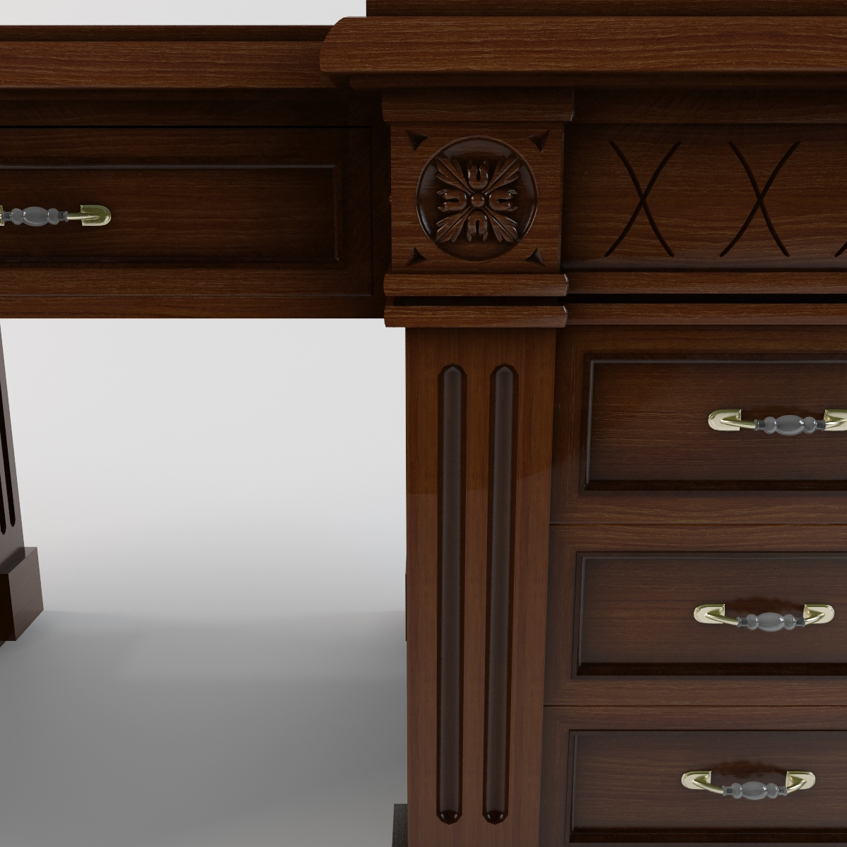 3d furniture table desk model