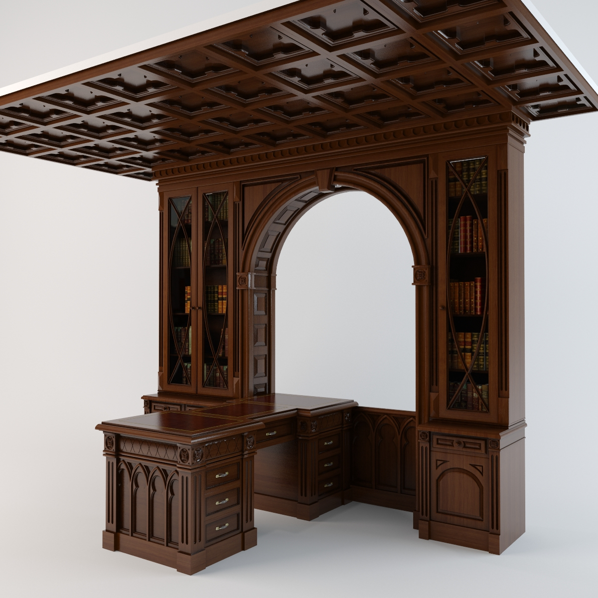 3d furniture table desk model