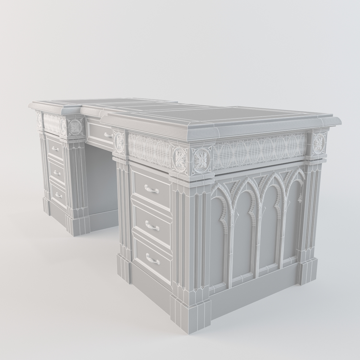 3d furniture table desk model