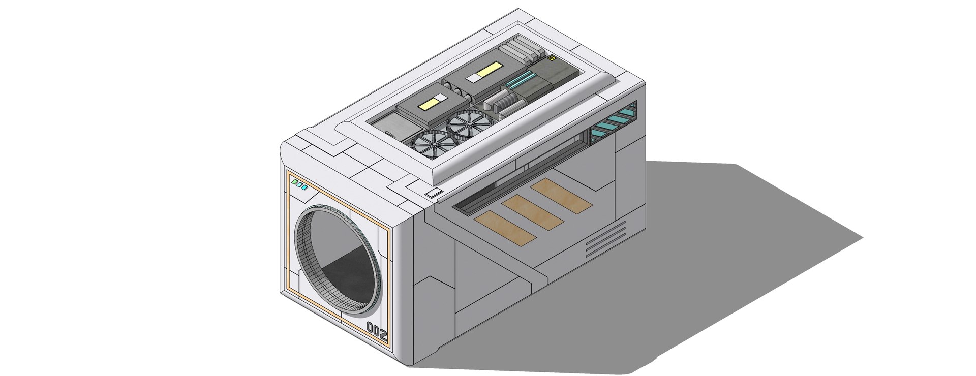 Sci-fi Capsule House 002 3D Model - TurboSquid 1781687