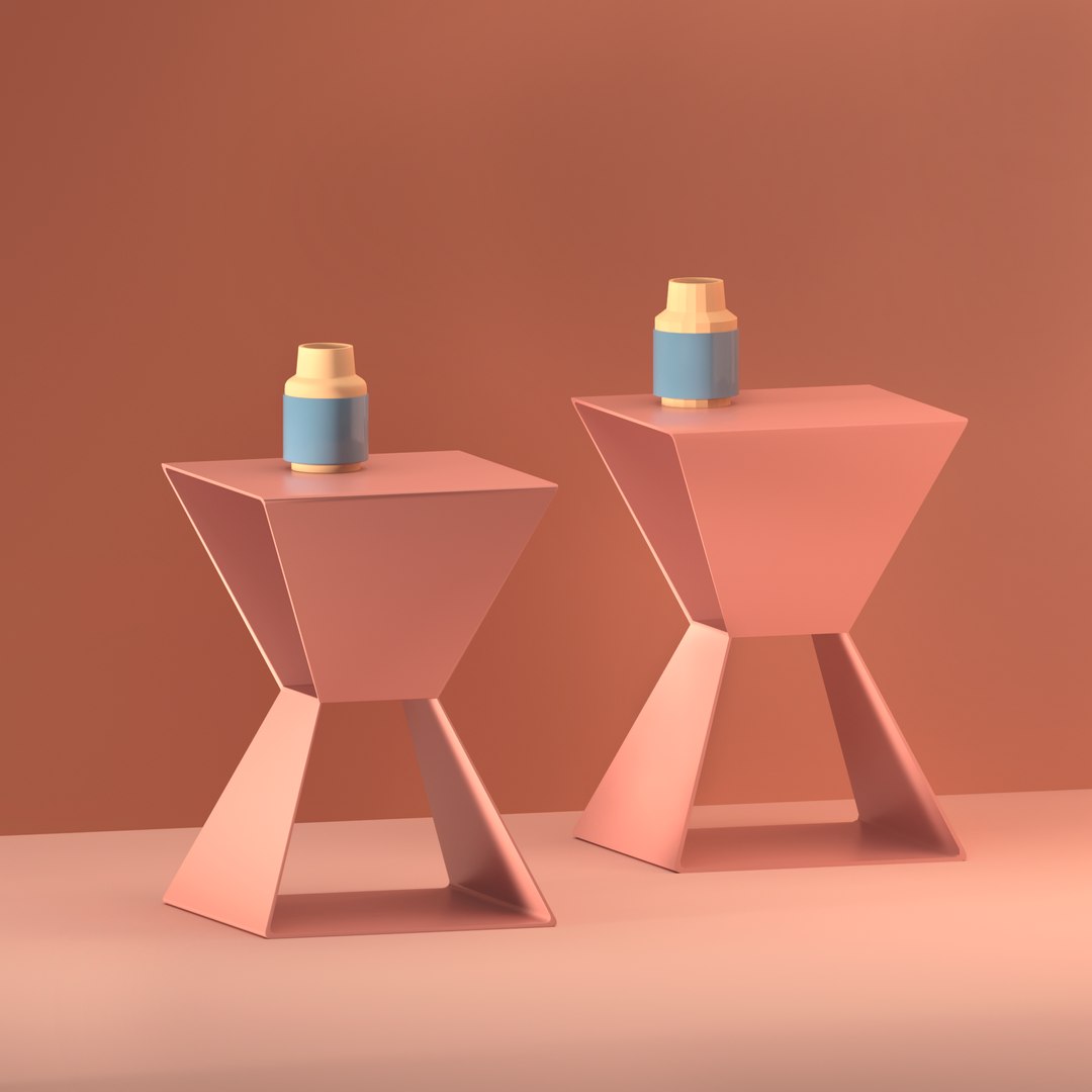 Free Small Table With Vase Decor 3D Model - TurboSquid 2014320