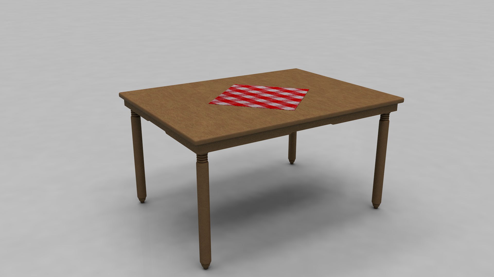 Wooden dining room 3D model - TurboSquid 1675185