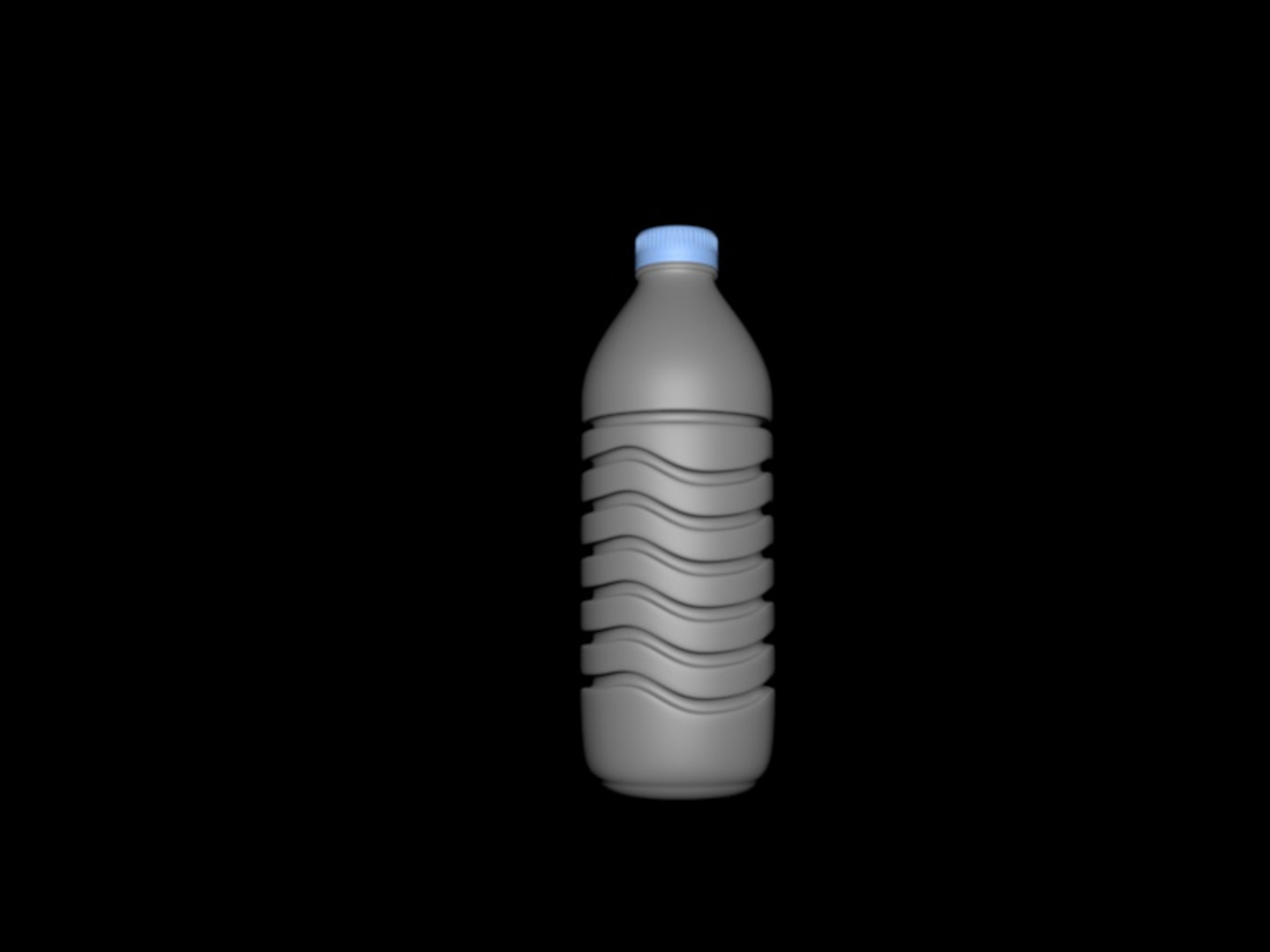 Water Bottle Splash Animation 3d Model