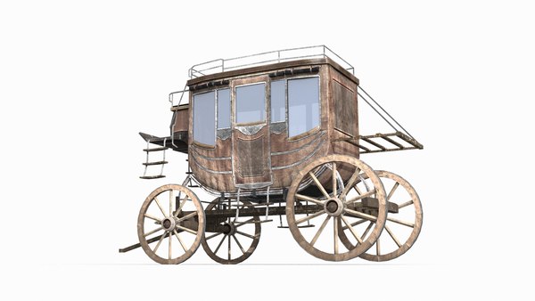 3D ancient wooden carriage - TurboSquid 1676587