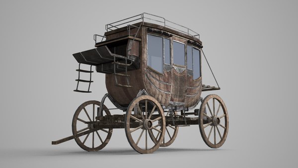 3D ancient wooden carriage - TurboSquid 1676587