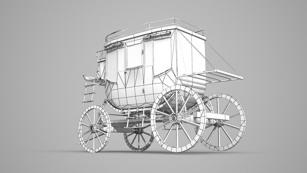 3D ancient wooden carriage - TurboSquid 1676587