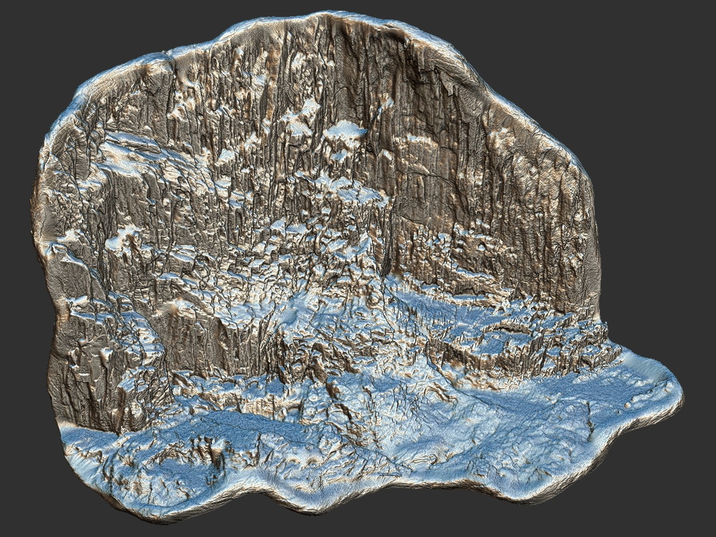 3d Max Black Cliffs 16k