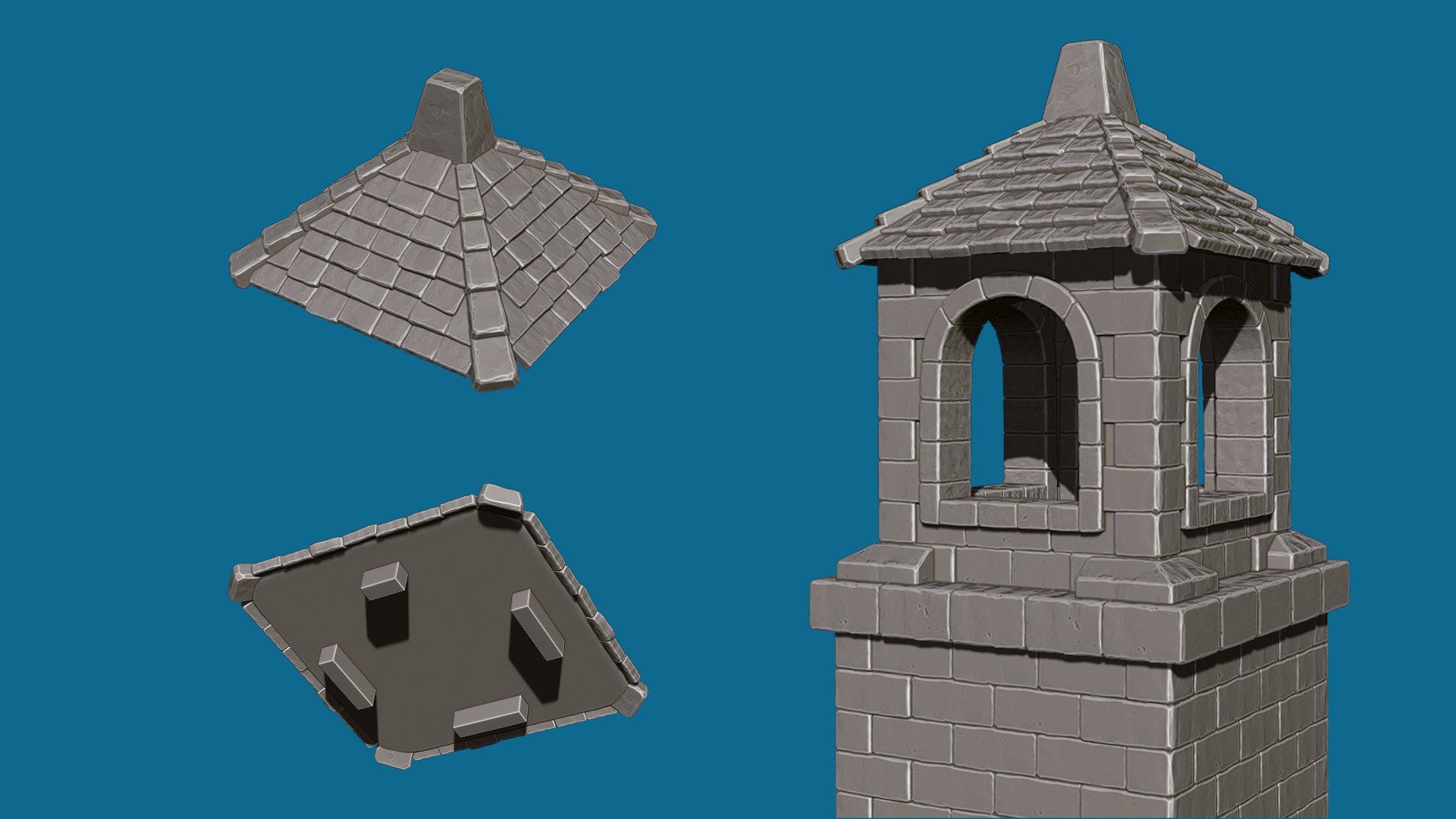 Medieval Tower1 3d Print Model 3D Model - TurboSquid 2075695