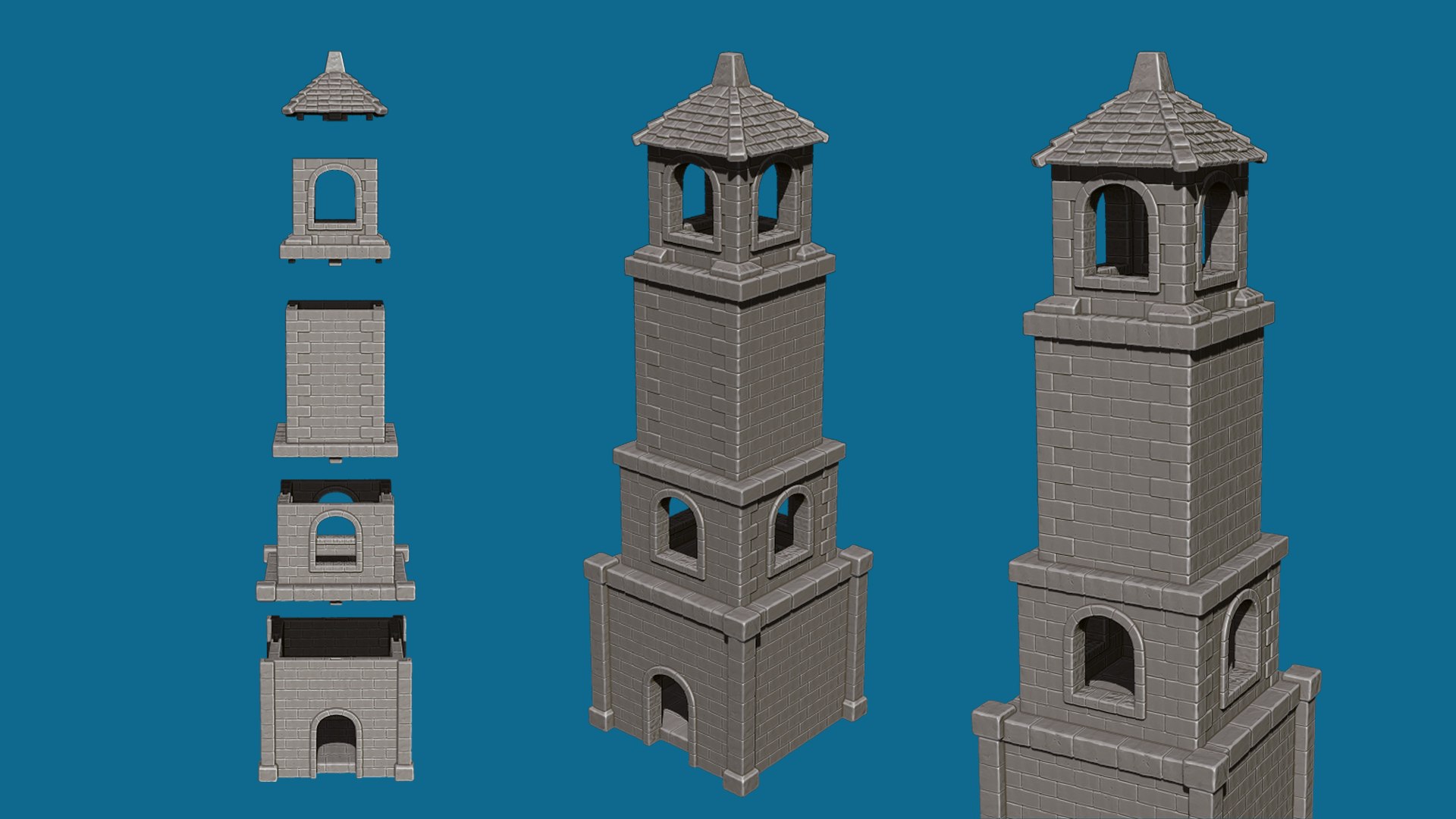 Medieval Tower1 3d Print Model 3D Model - TurboSquid 2075695