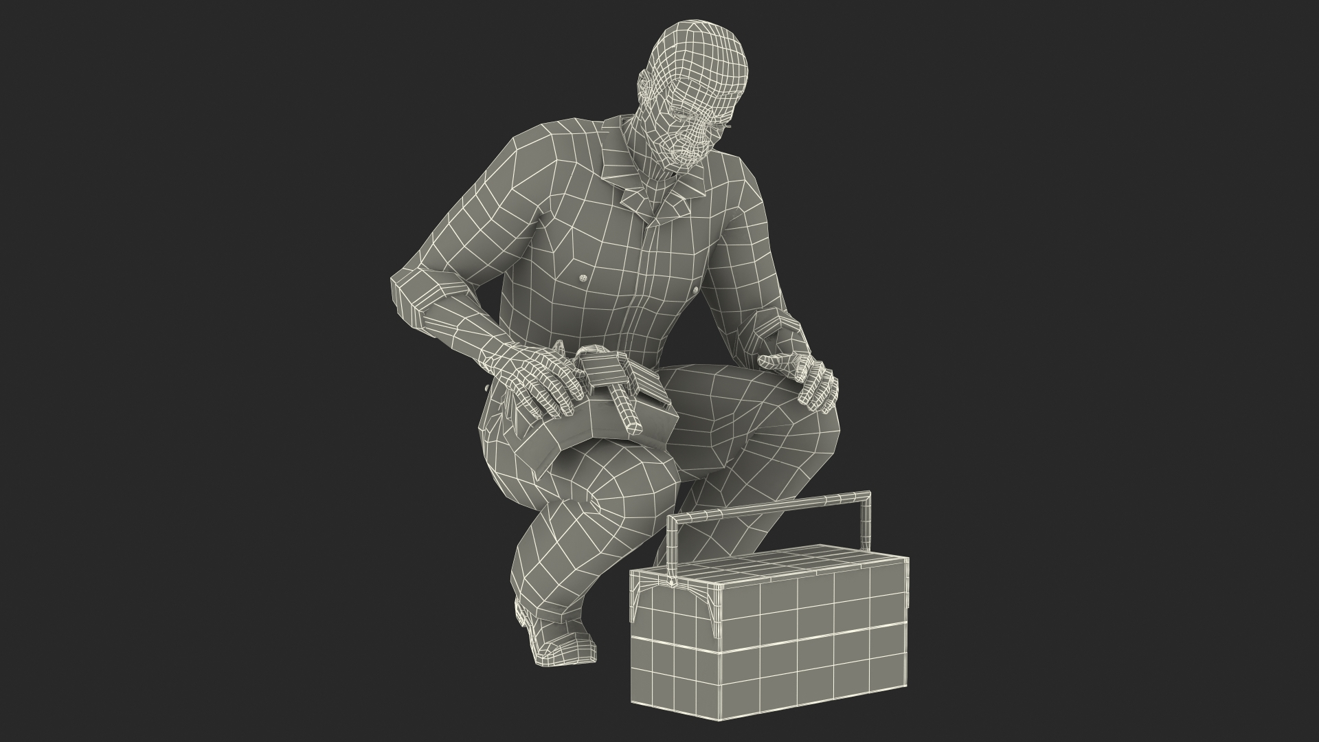 Light Skin Black Locksmith 3D Model - TurboSquid 1702735