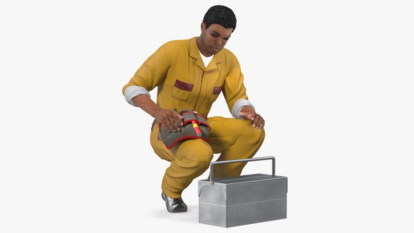 Light skin black locksmith 3D model - TurboSquid 1702735