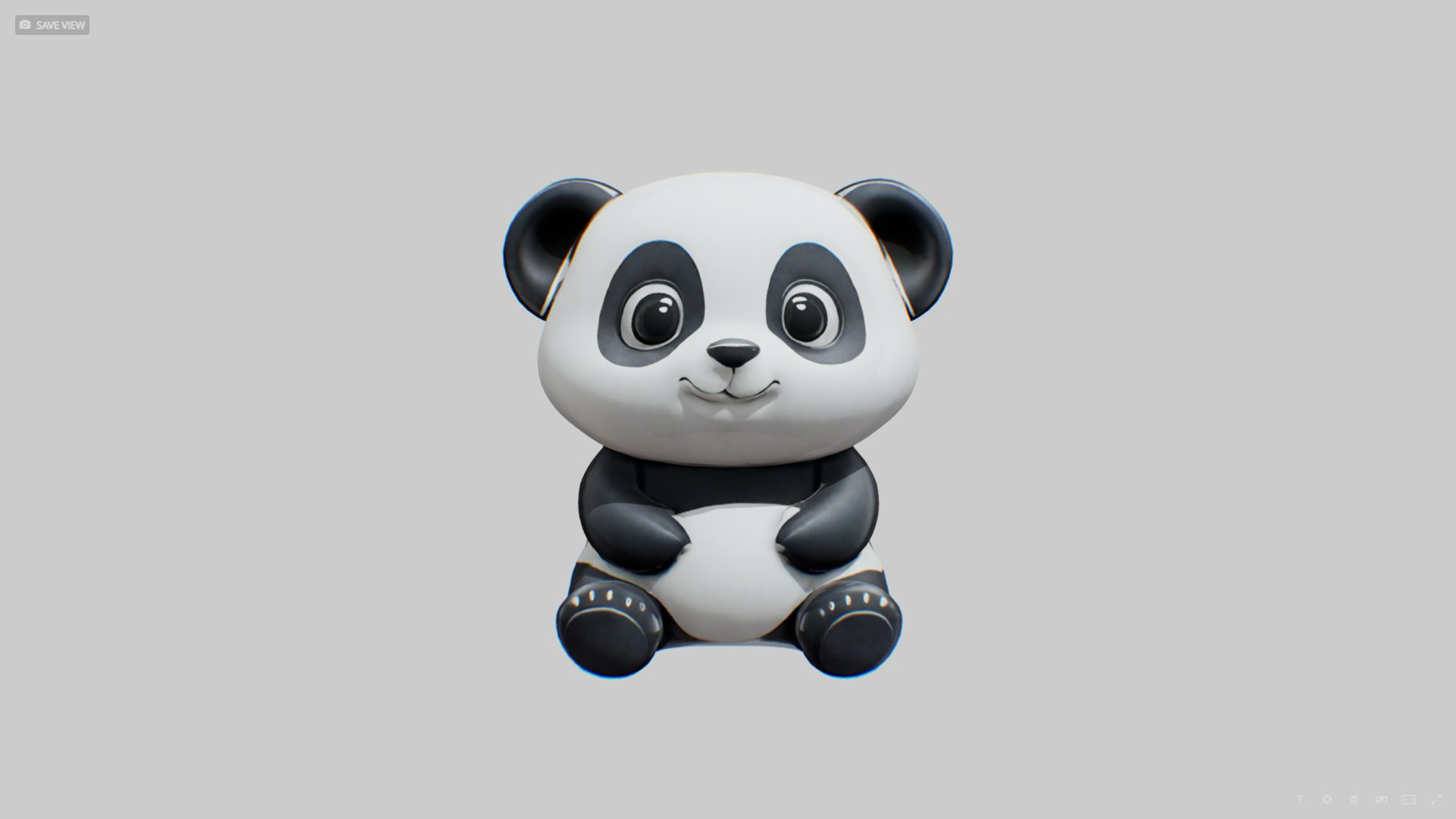 3D Cuddle Panda Bear Model - TurboSquid 2330822