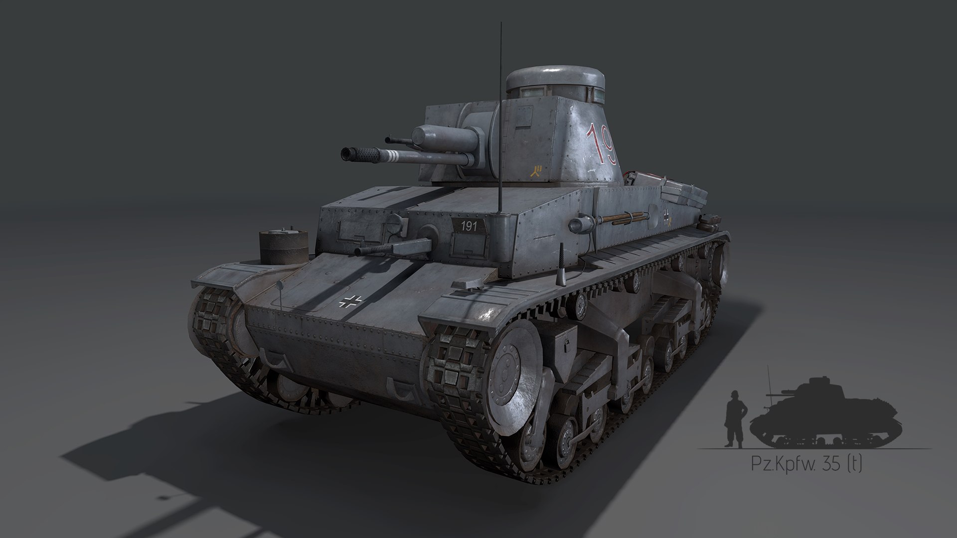 German Tank Pzkpfw35t 3D - TurboSquid 1231449