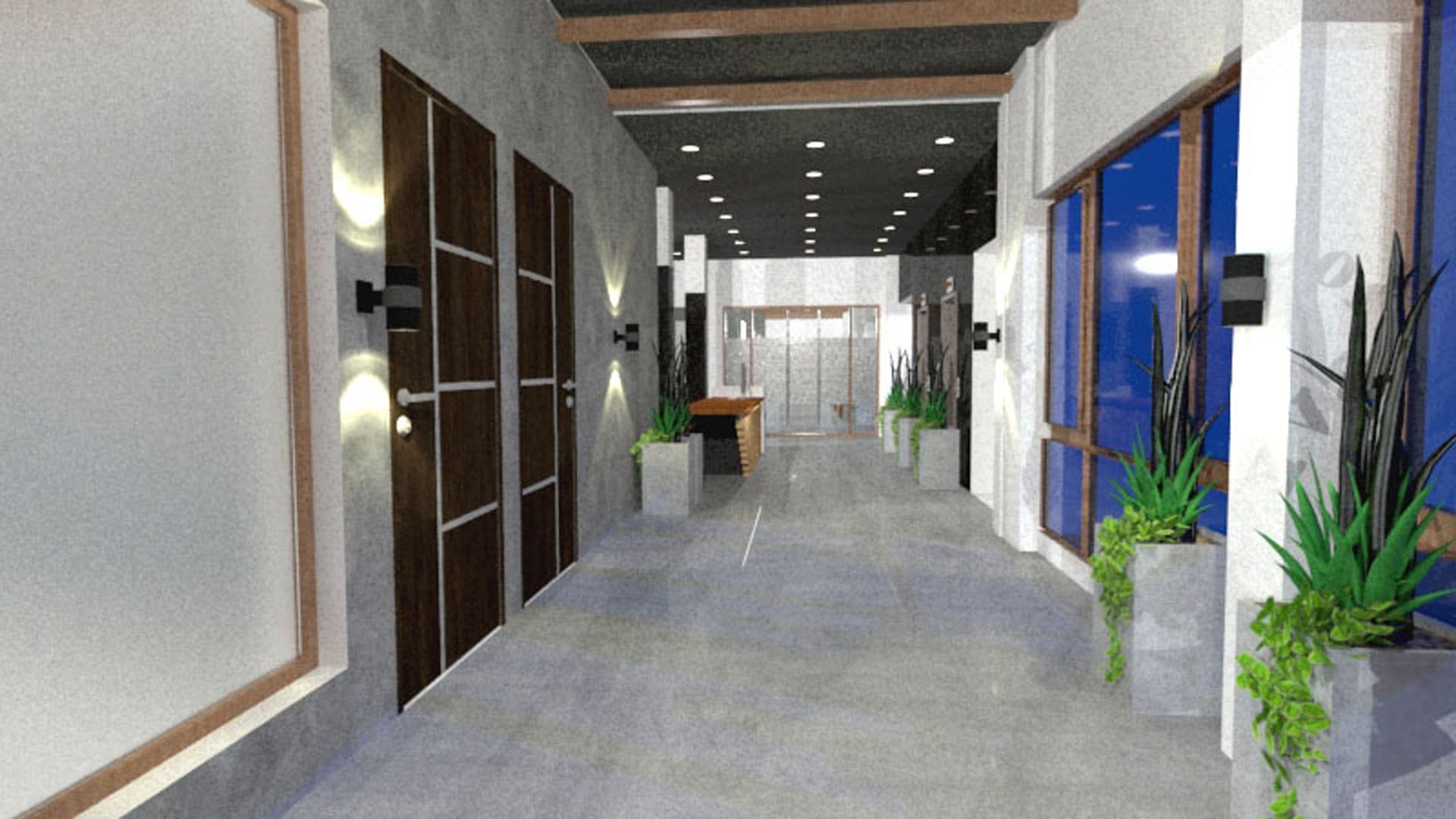 Office Interior On 5th Floor 3D 3D Model - TurboSquid 2153170