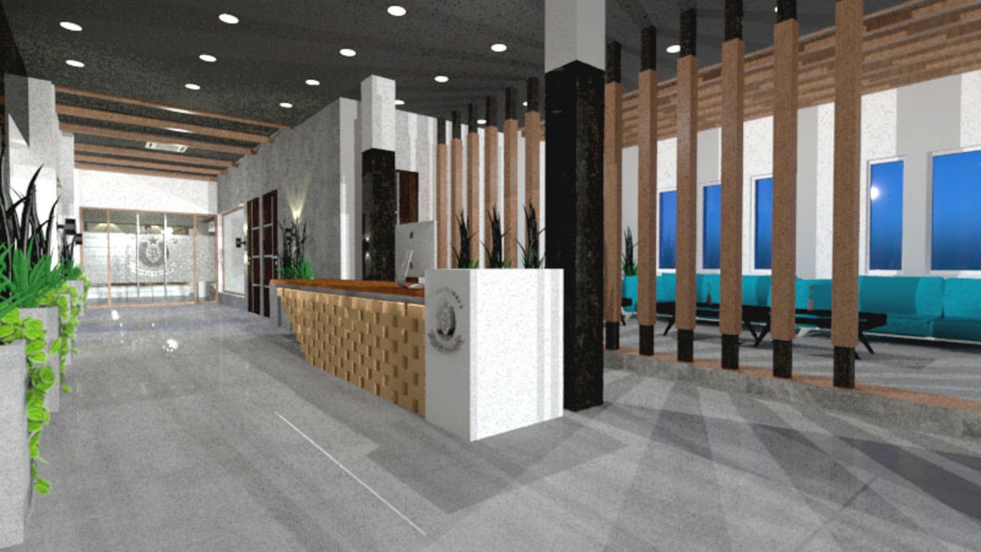 Office Interior On 5th Floor 3D 3D Model - TurboSquid 2153170