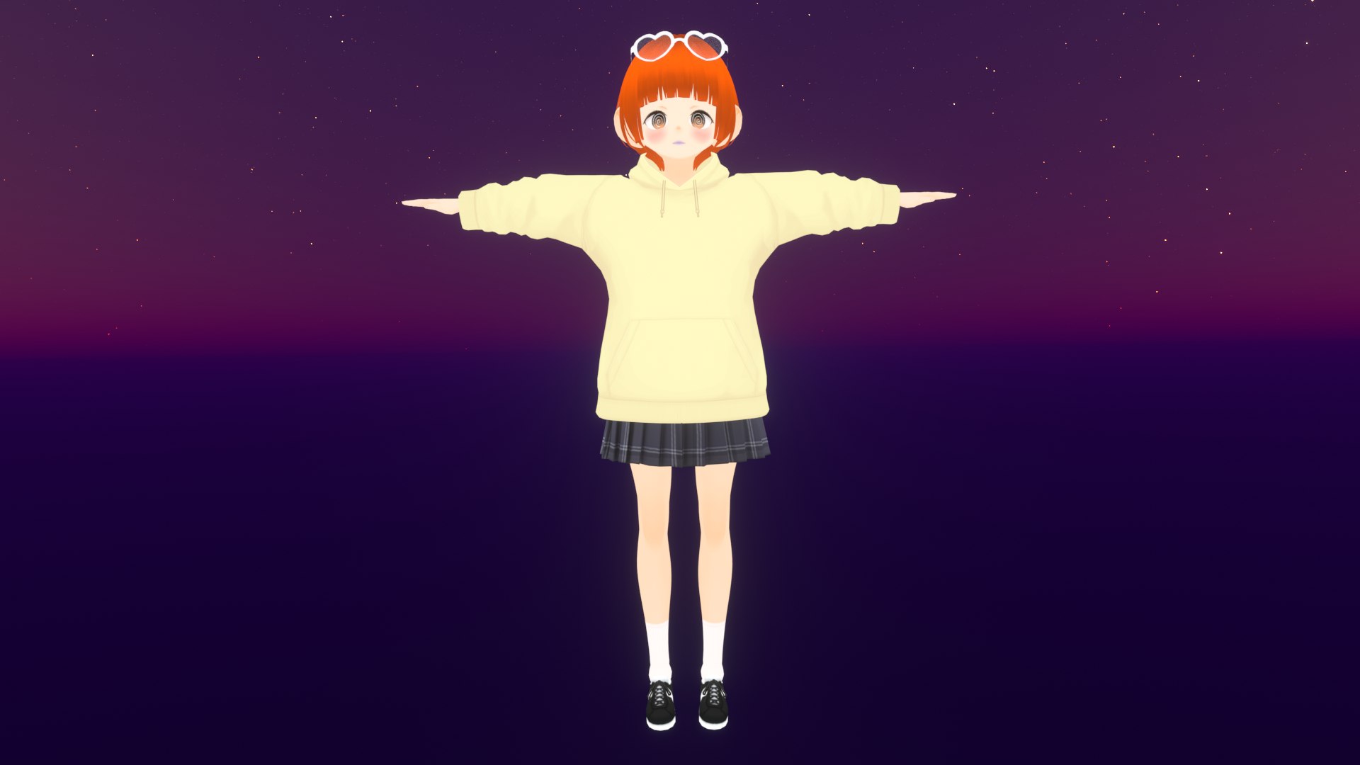 Game Ready Low Poly Anime Character Girl 14 3D model - TurboSquid 1907493