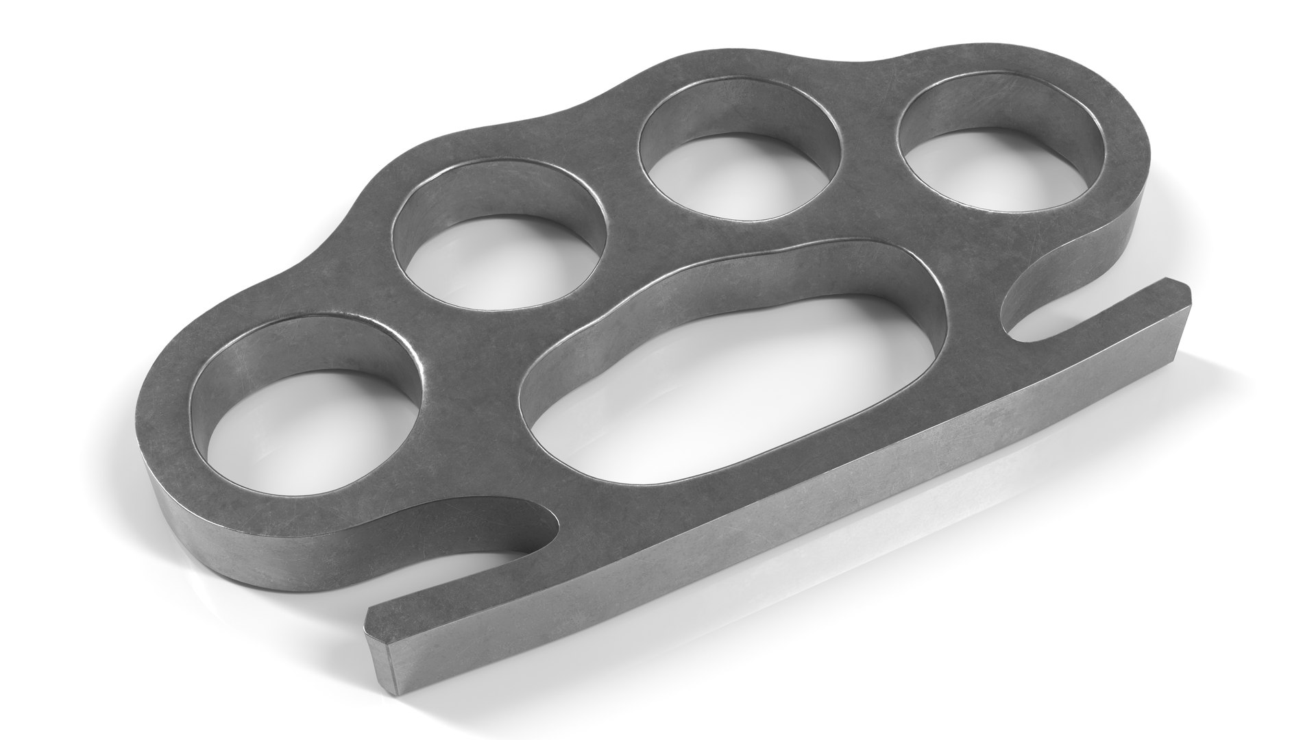 Brass Knuckles Silver 3D Model - TurboSquid 2288613