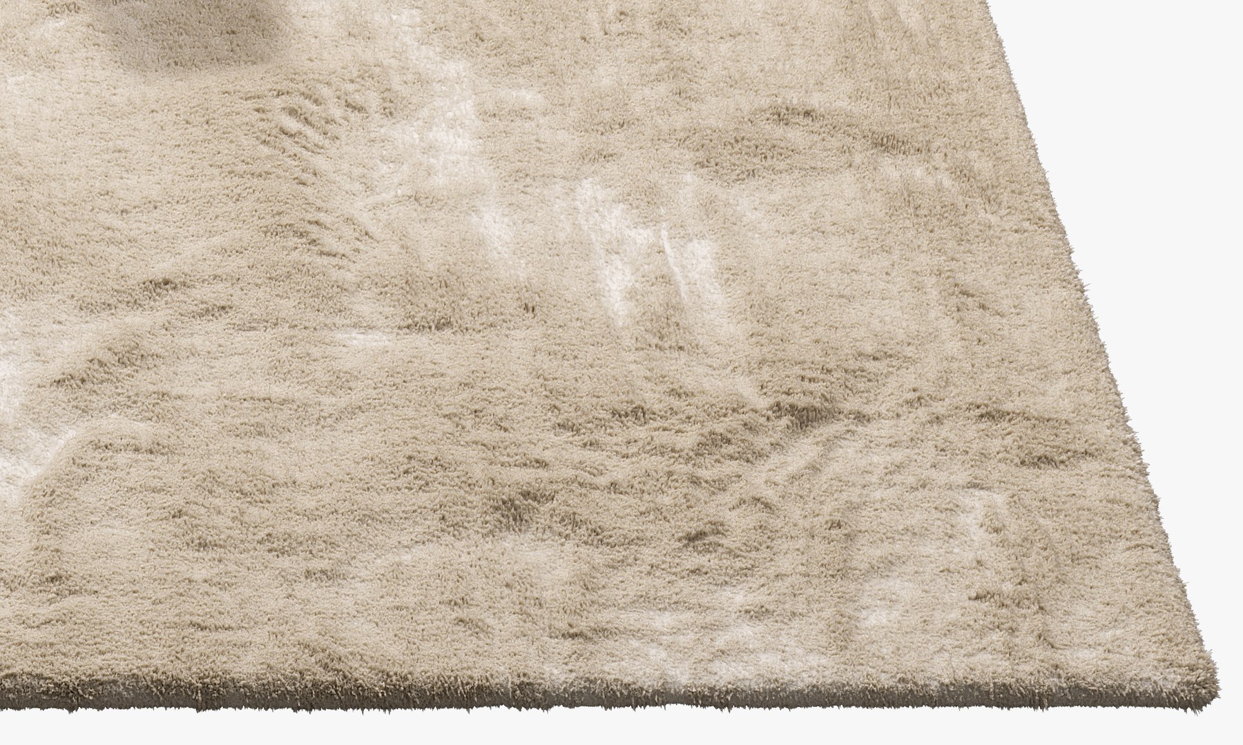 3D Benuta Dave Rectangular Fur Rug 3 Colors Model - TurboSquid 2270158