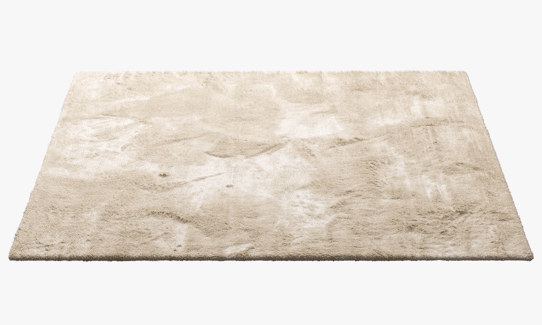 3D Benuta Dave Rectangular Fur Rug 3 Colors Model - TurboSquid 2270158