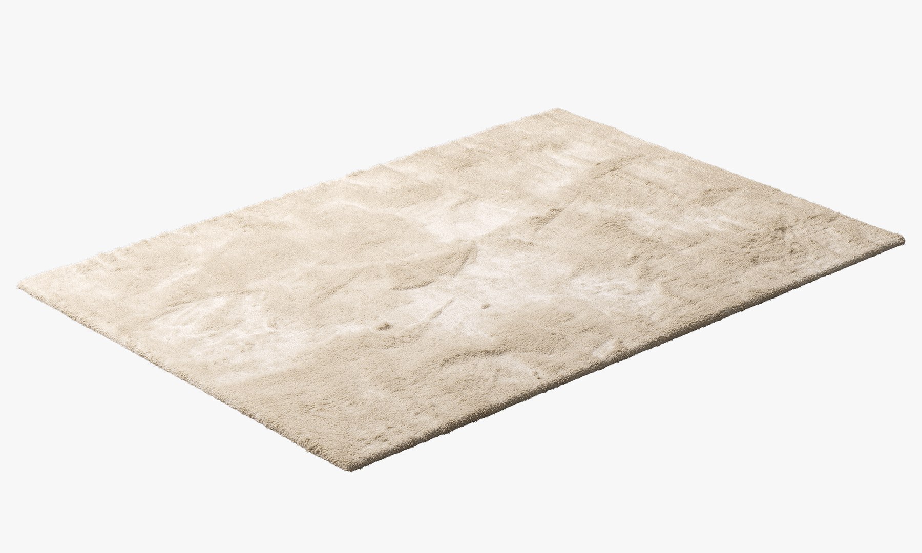 3D Benuta Dave Rectangular Fur Rug 3 Colors Model - TurboSquid 2270158
