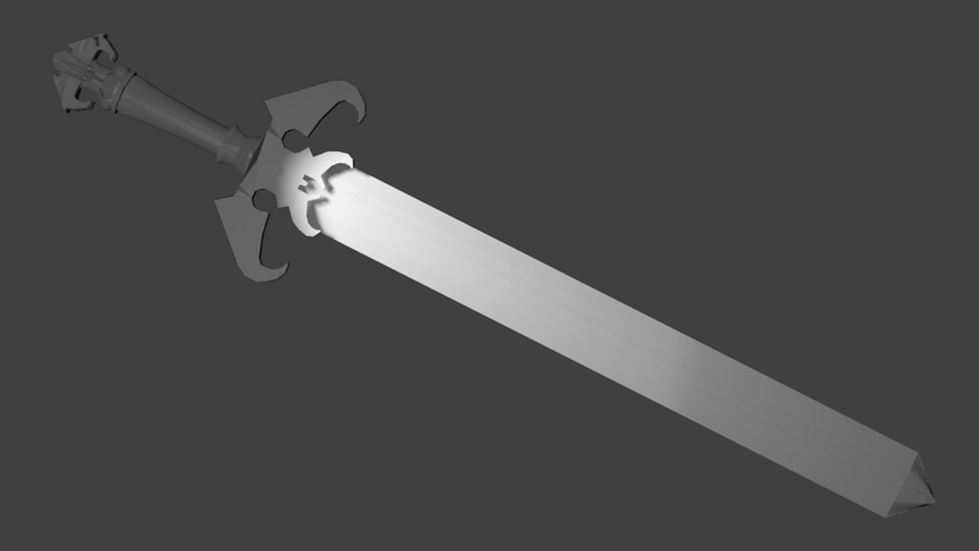 3d Model Of Mesh Sword