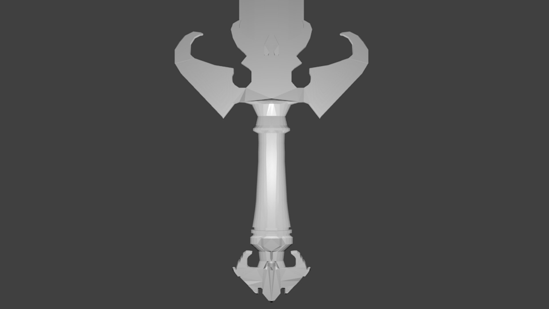 3d Model Of Mesh Sword