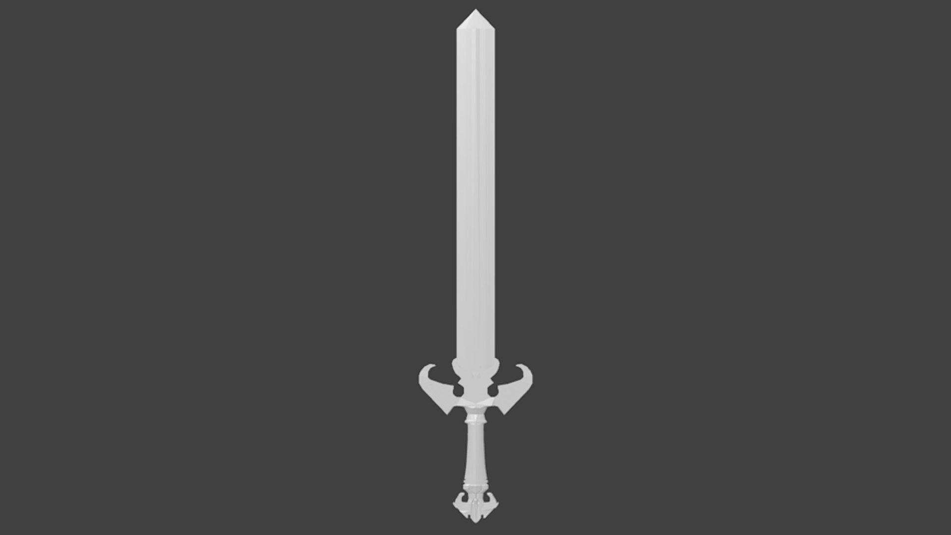 3d Model Of Mesh Sword