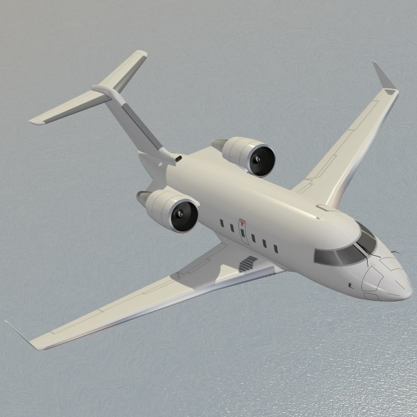 3ds max bbj airplane jet b