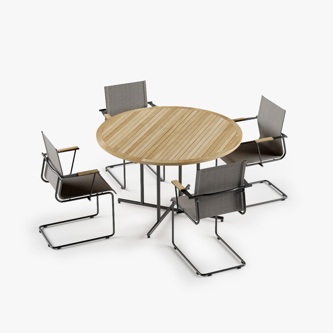 Set Whirl Table Sway 3d Model